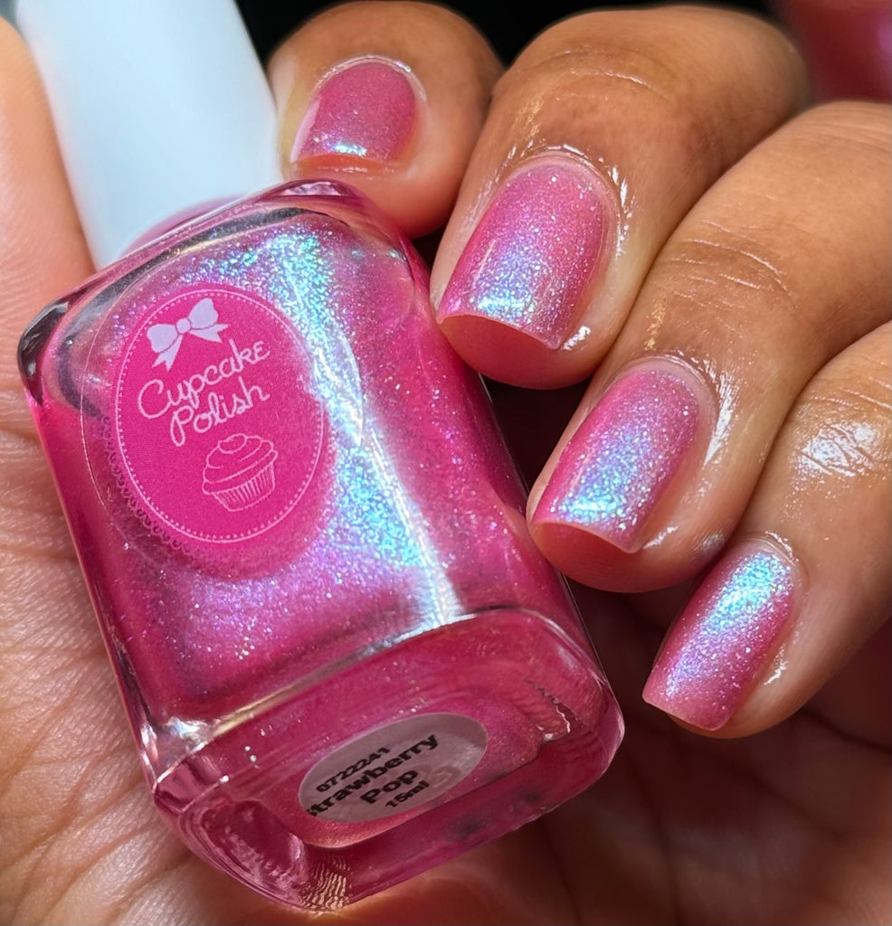 Strawberry Pop - Shimmer Indie Nail Polish by Cupcake Polish