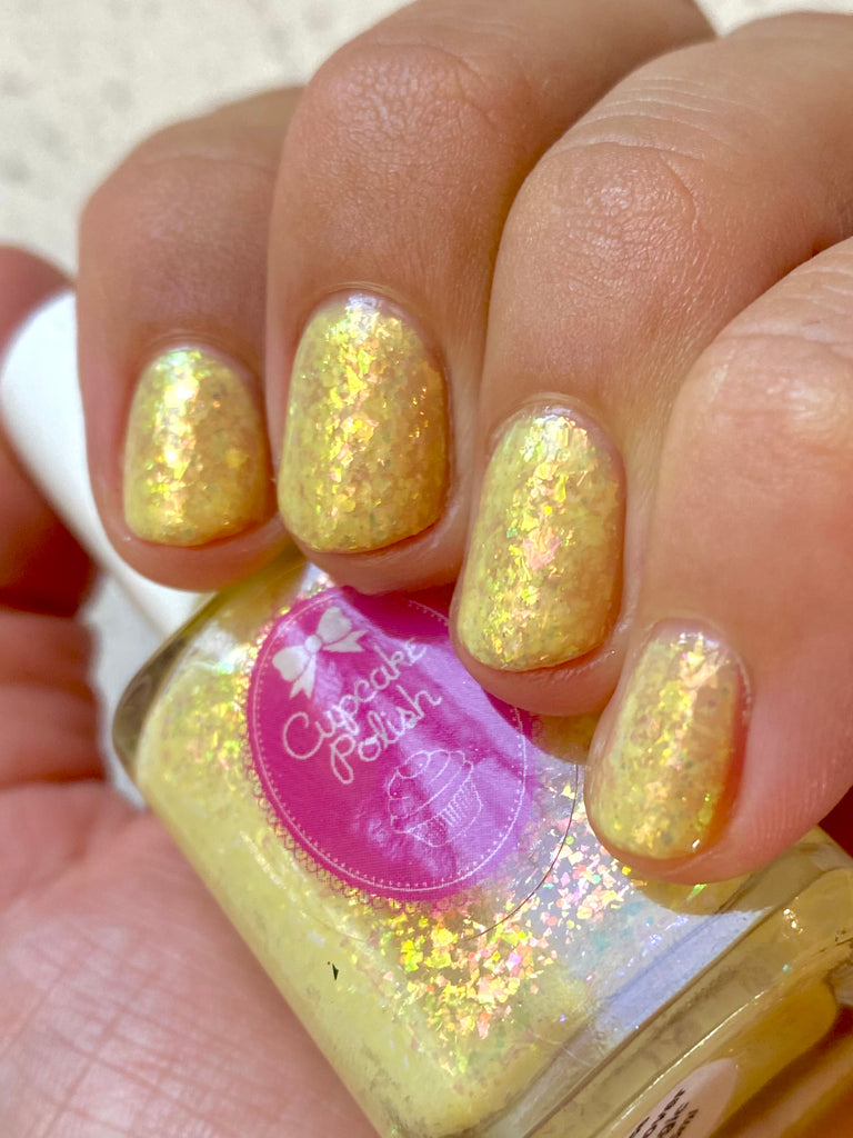 Makeover Magic | Yellow Iridescent Jelly Nail Polish – Cupcake Polish