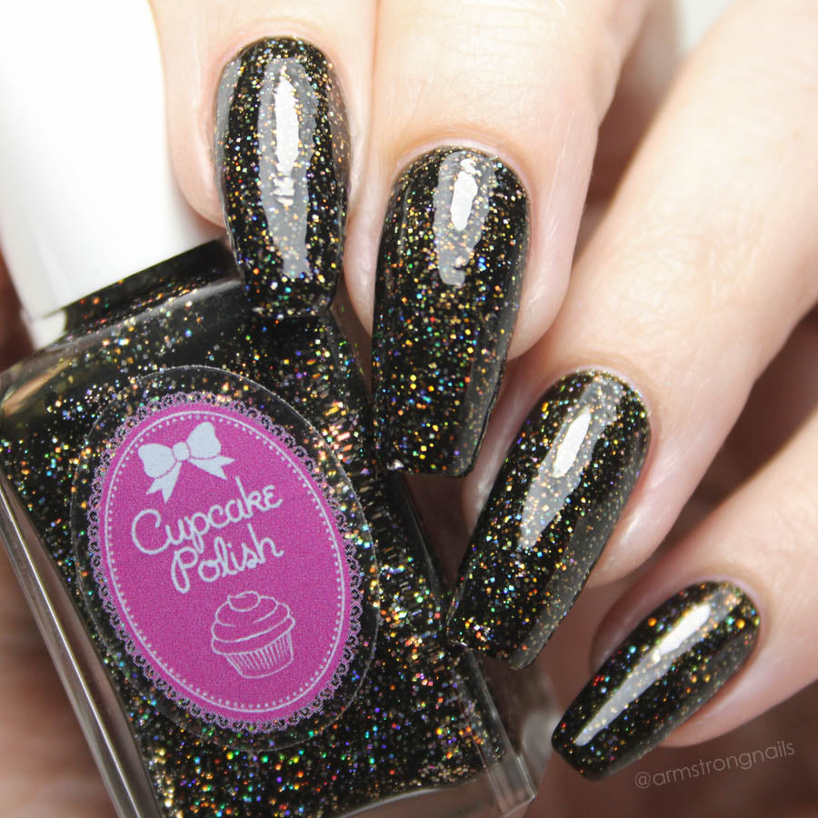 Onyx - Holographic Glitter Indie Nail Polish by Cupcake Polish